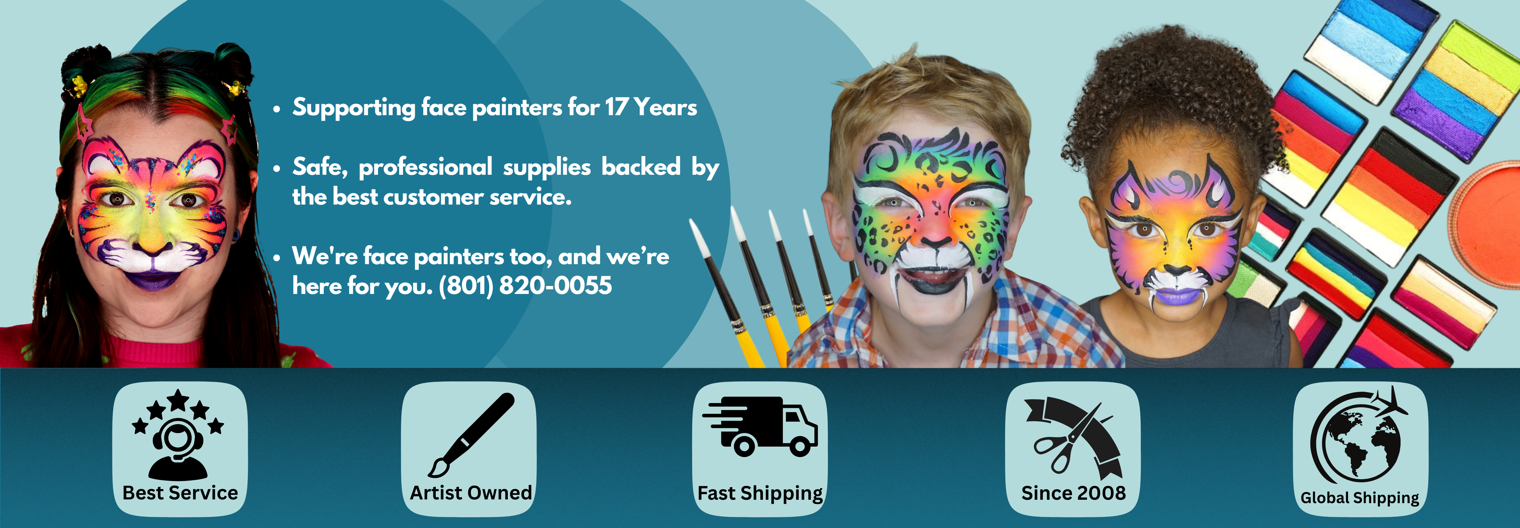 The Best place to get professional and safe face paint supplies | Face ...