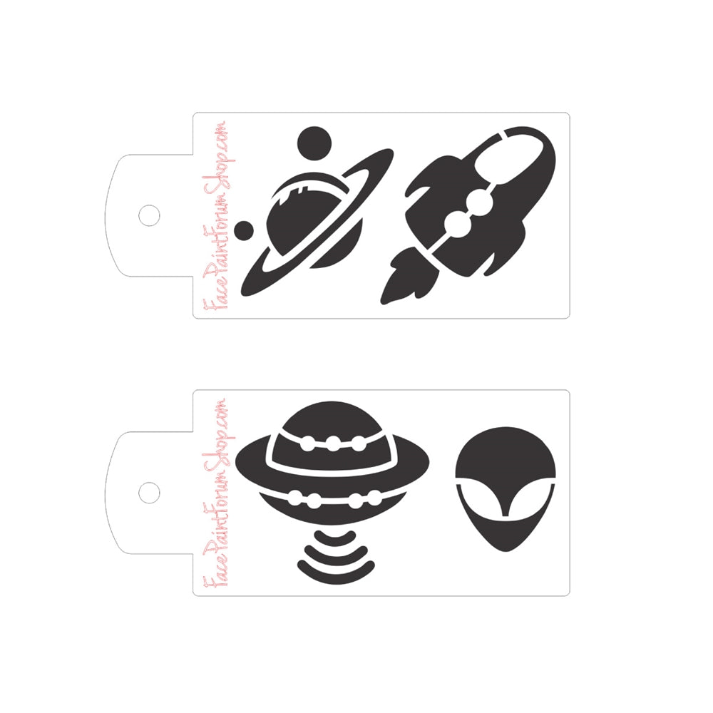 Boost Stencil Set - Outer Space | Face Paint Forum Shop